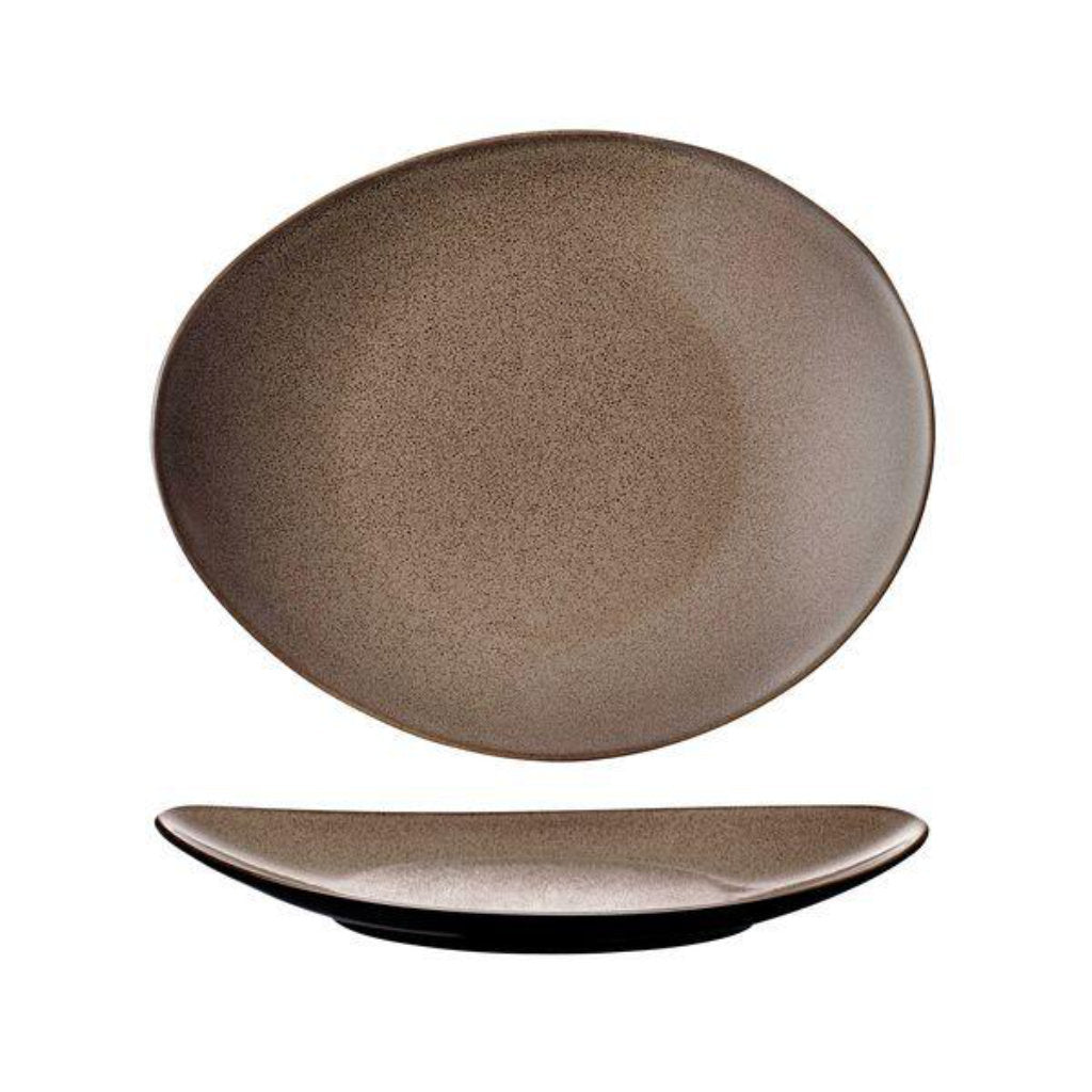 Rustic Oval Plate | Chestnut 290x245mm – Aitkens